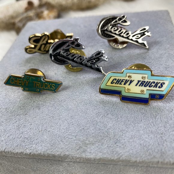 Vintage | Accessories | Set Of Five Enamel Car Themed Lapel Pins Pin ...